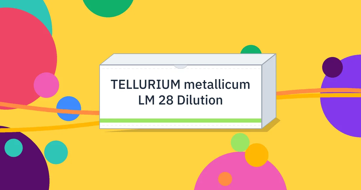 Symbolbild: Packung mit der Aufschrift TELLURIUM metallicum LM 28 Dilution (PZN 13215848) – Verfügbarkeit und Bezug in Apotheken in Frankfurt am Main