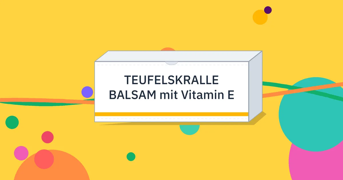 Symbolbild: Packung mit der Aufschrift TEUFELSKRALLE BALSAM mit Vitamin E (PZN 09635266) – Verfügbarkeit und Bezug in Apotheken in Frankfurt am Main