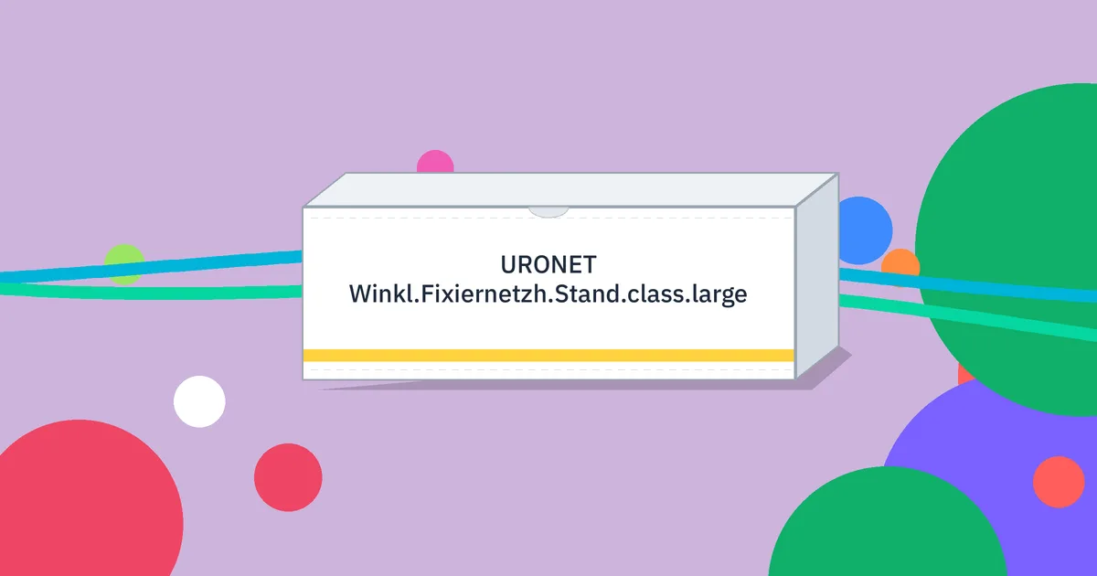 Symbolbild: Packung mit der Aufschrift URONET Winkl.Fixiernetzh.Stand.class.large (PZN 08536533) – Verfügbarkeit und Bezug in Apotheken in Frankfurt am Main