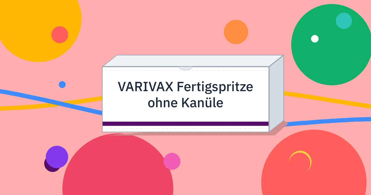 Symbolbild: Packung mit der Aufschrift VARIVAX Fertigspritze ohne Kanüle (PZN 00766647) – Verfügbarkeit und Bezug in Apotheken in Frankfurt am Main