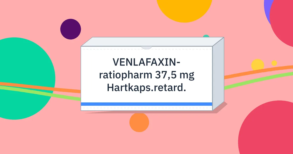 Symbolbild: Packung mit der Aufschrift VENLAFAXIN-ratiopharm 37,5 mg Hartkaps.retard. (PZN 06784847) – Verfügbarkeit und Bezug in Apotheken in Frankfurt am Main
