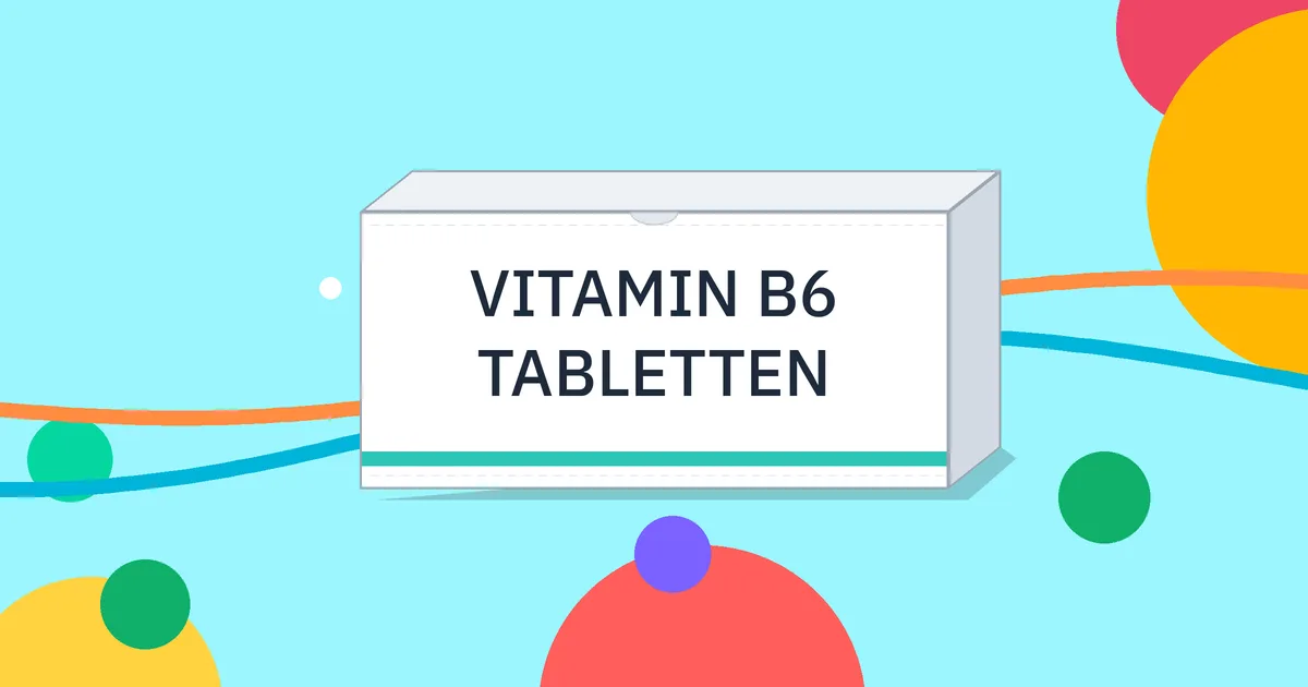 Symbolbild: Packung mit der Aufschrift VITAMIN B6 TABLETTEN (PZN 13923338) – Verfügbarkeit und Bezug in Apotheken in Frankfurt am Main