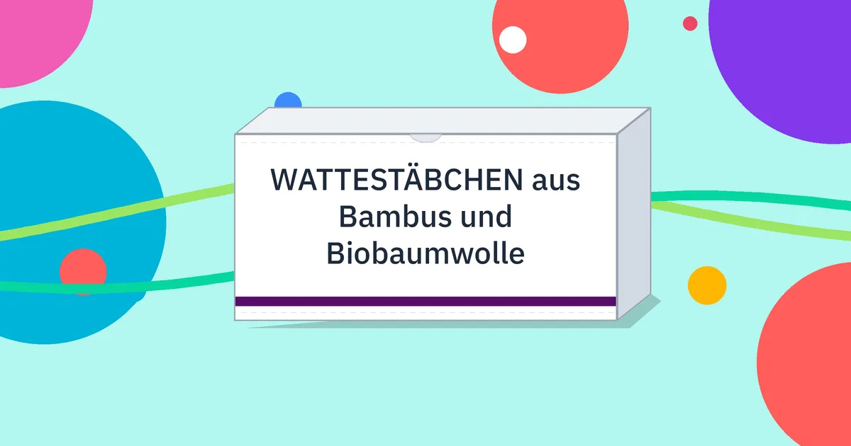 Symbolbild: Packung mit der Aufschrift WATTESTÄBCHEN aus Bambus und Biobaumwolle (PZN 16866374) – Verfügbarkeit und Bezug in Apotheken in Frankfurt am Main