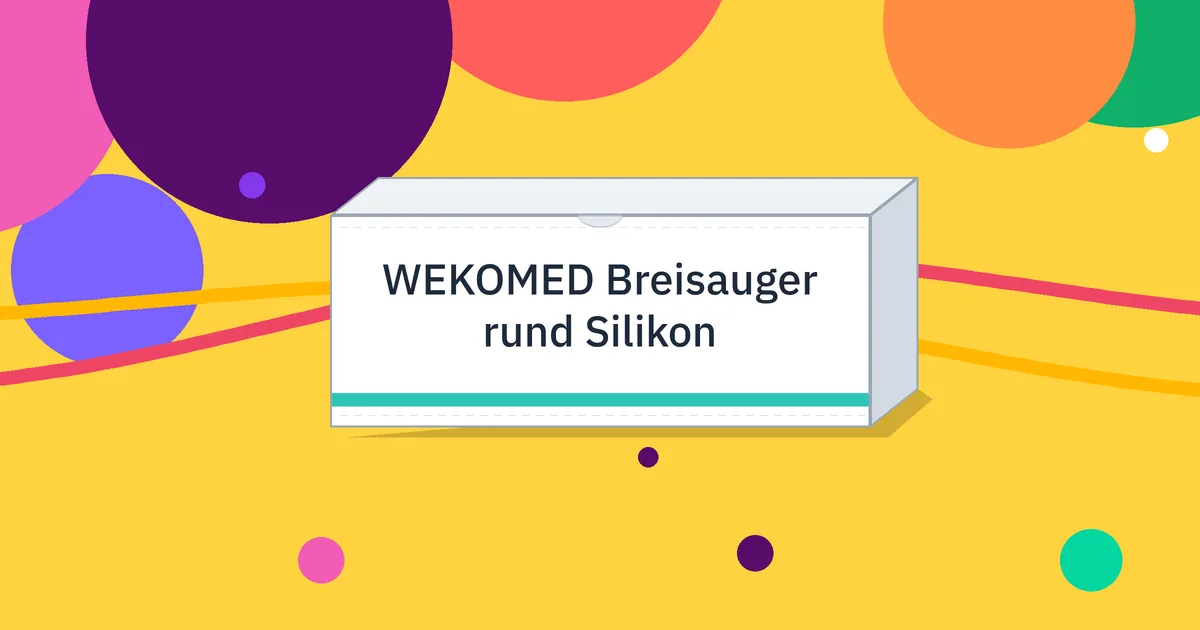 Symbolbild: Packung mit der Aufschrift WEKOMED Breisauger rund Silikon (PZN 03322201) – Verfügbarkeit und Bezug in Apotheken in Frankfurt am Main