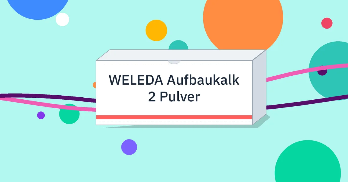Symbolbild: Packung mit der Aufschrift WELEDA Aufbaukalk 2 Pulver (PZN 11514475) – Verfügbarkeit und Bezug in Apotheken in Frankfurt am Main