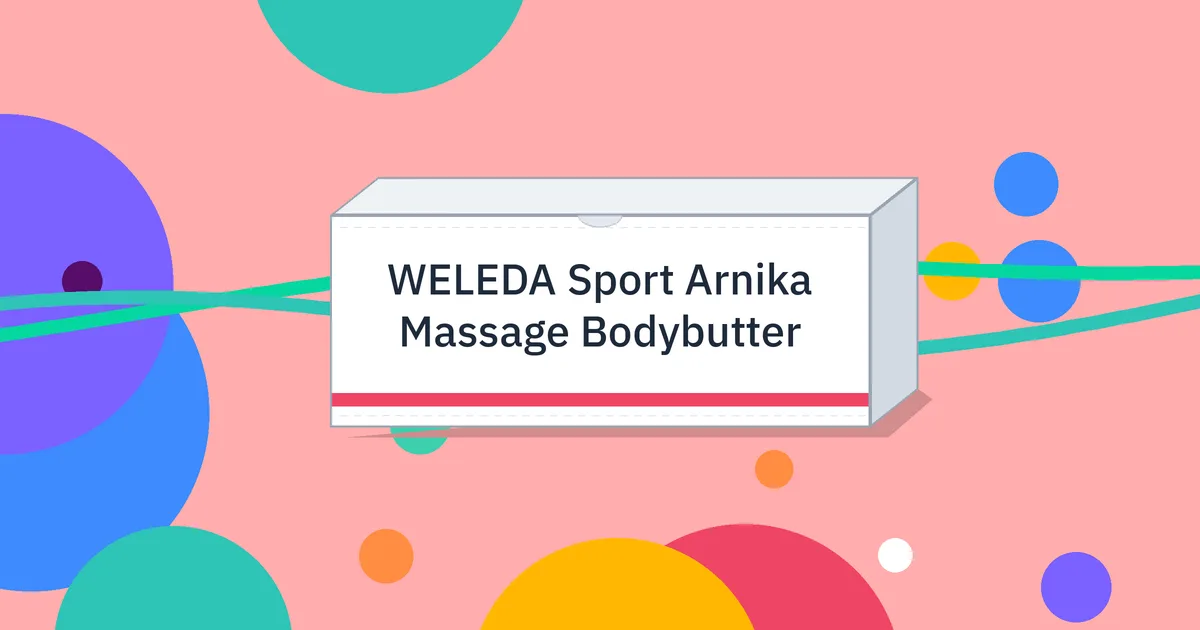 Symbolbild: Packung mit der Aufschrift WELEDA Sport Arnika Massage Bodybutter (PZN 20323372) – Verfügbarkeit und Bezug in Apotheken in Frankfurt am Main