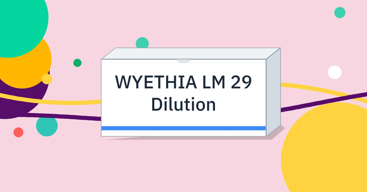 Symbolbild: Packung mit der Aufschrift WYETHIA LM 29 Dilution (PZN 13281986) – Verfügbarkeit und Bezug in Apotheken in Frankfurt am Main
