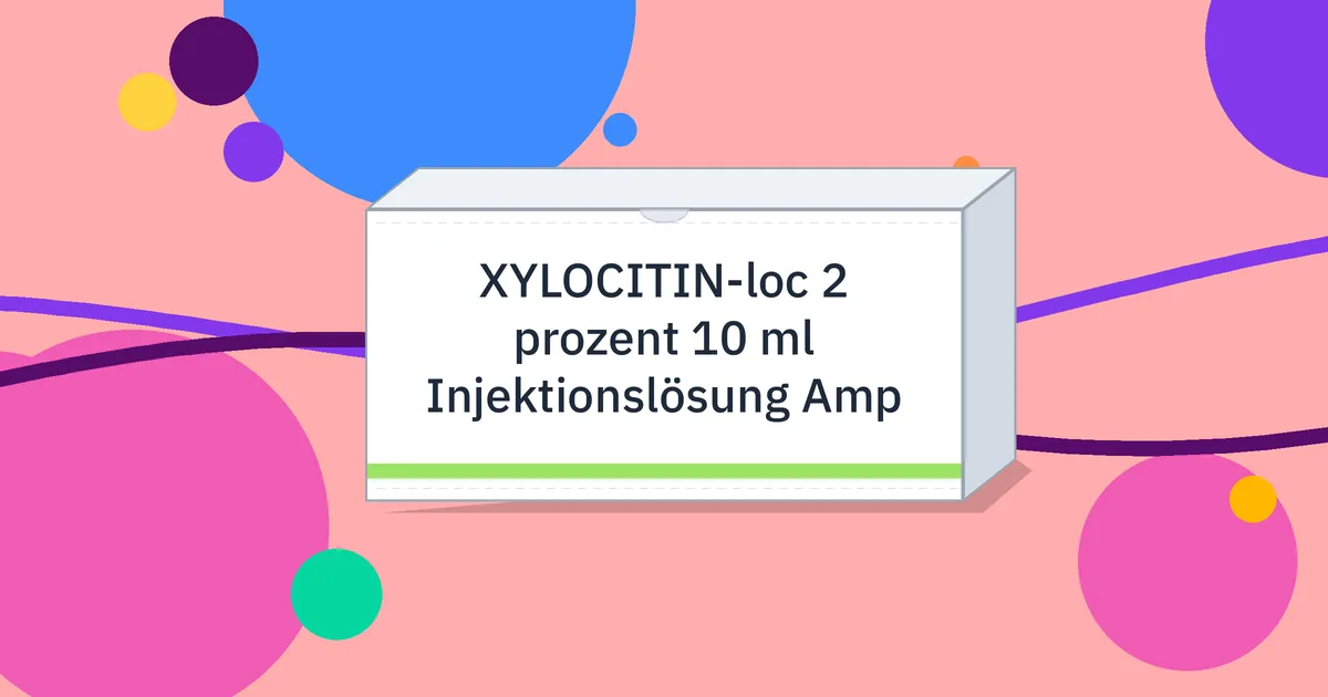 Symbolbild: Packung mit der Aufschrift XYLOCITIN-loc 2 prozent 10 ml Injektionslösung Amp (PZN 00676476) – Verfügbarkeit und Bezug in Apotheken in Frankfurt am Main