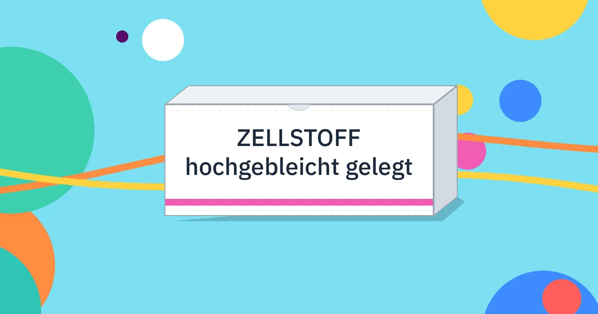Symbolbild: Packung mit der Aufschrift ZELLSTOFF hochgebleicht gelegt (PZN 03856569) – Verfügbarkeit und Bezug in Apotheken in Frankfurt am Main
