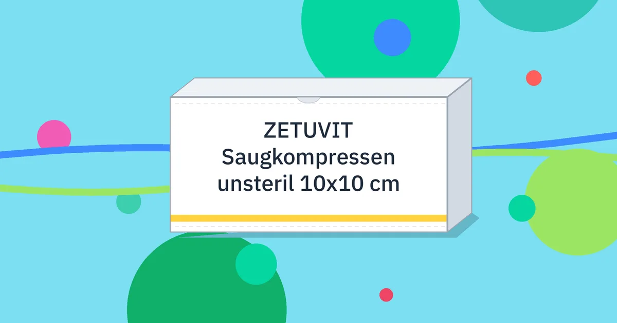 Symbolbild: Packung mit der Aufschrift ZETUVIT Saugkompressen unsteril 10x10 cm (PZN 18672148) – Verfügbarkeit und Bezug in Apotheken in Frankfurt am Main