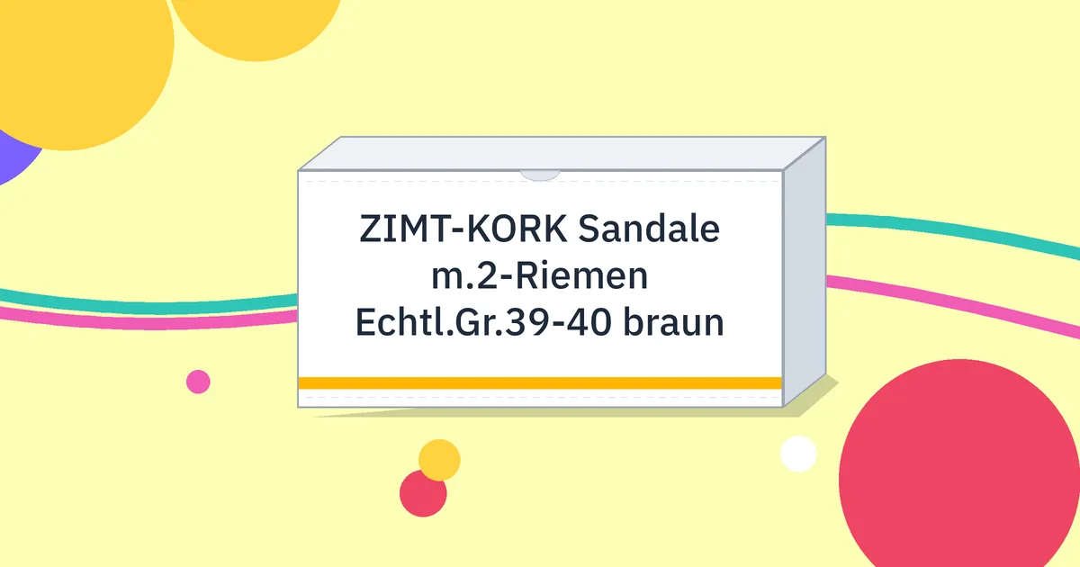 Symbolbild: Packung mit der Aufschrift ZIMT-KORK Sandale m.2-Riemen Echtl.Gr.39-40 braun (PZN 19729235) – Verfügbarkeit und Bezug in Apotheken in Frankfurt am Main
