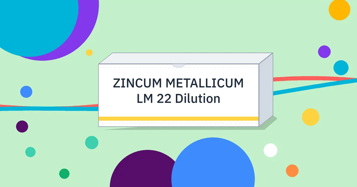 Symbolbild: Packung mit der Aufschrift ZINCUM METALLICUM LM 22 Dilution (PZN 13295037) – Verfügbarkeit und Bezug in Apotheken in Frankfurt am Main