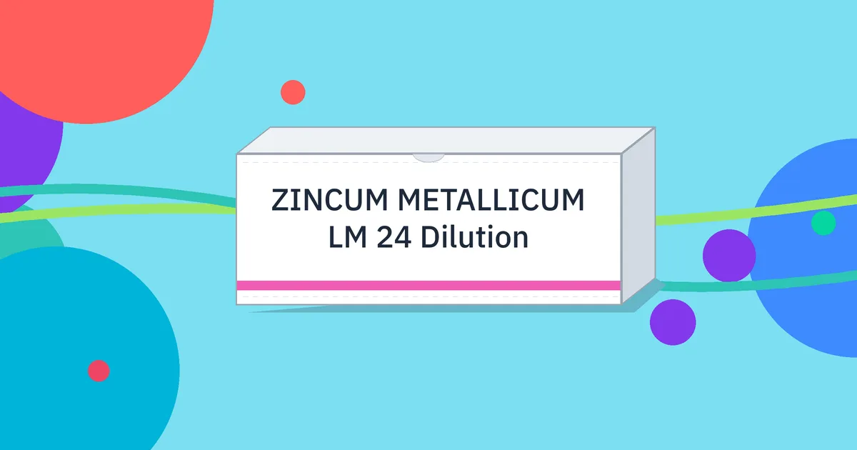 Symbolbild: Packung mit der Aufschrift ZINCUM METALLICUM LM 24 Dilution (PZN 08807015) – Verfügbarkeit und Bezug in Apotheken in Frankfurt am Main