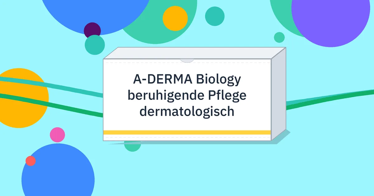 Symbolbild: Packung mit der Aufschrift A-DERMA Biology beruhigende Pflege dermatologisch (PZN 16830850) – Verfügbarkeit und Bezug in Apotheken in Frankfurt am Main