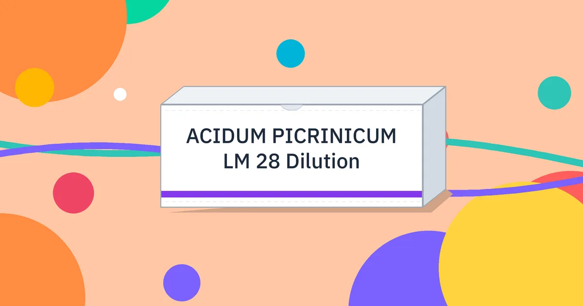 Symbolbild: Packung mit der Aufschrift ACIDUM PICRINICUM LM 28 Dilution (PZN 12753785) – Verfügbarkeit und Bezug in Apotheken in Frankfurt am Main