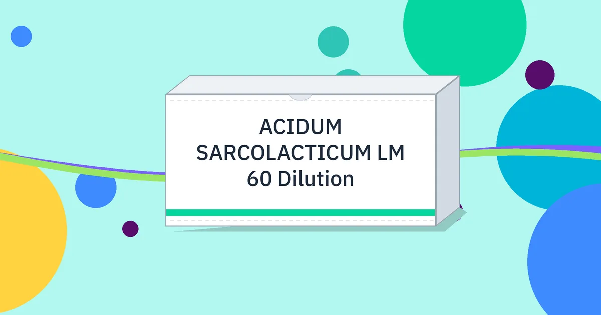 Symbolbild: Packung mit der Aufschrift ACIDUM SARCOLACTICUM LM 60 Dilution (PZN 13283442) – Verfügbarkeit und Bezug in Apotheken in Frankfurt am Main