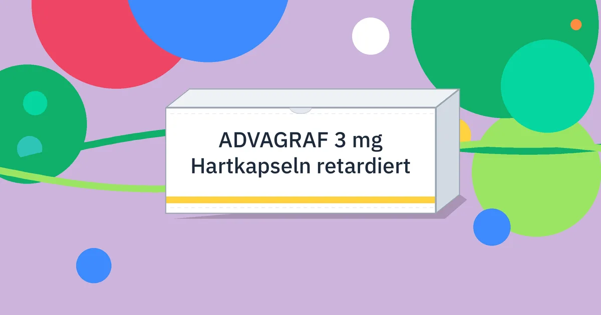 Symbolbild: Packung mit der Aufschrift ADVAGRAF 3 mg Hartkapseln retardiert (PZN 16037583) – Verfügbarkeit und Bezug in Apotheken in Frankfurt am Main