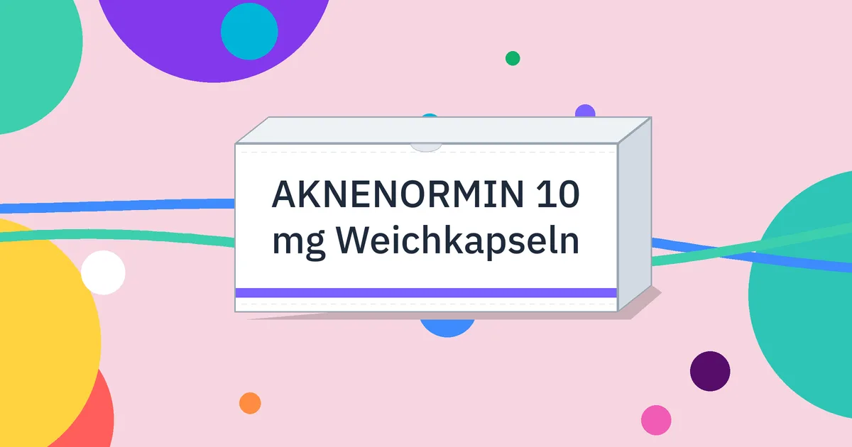 Symbolbild: Packung mit der Aufschrift AKNENORMIN 10 mg Weichkapseln (PZN 03655753) – Verfügbarkeit und Bezug in Apotheken in Frankfurt am Main