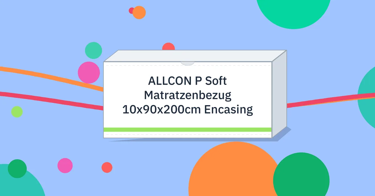 Symbolbild: Packung mit der Aufschrift ALLCON P Soft Matratzenbezug 10x90x200cm Encasing (PZN 19762327) – Verfügbarkeit und Bezug in Apotheken in Frankfurt am Main