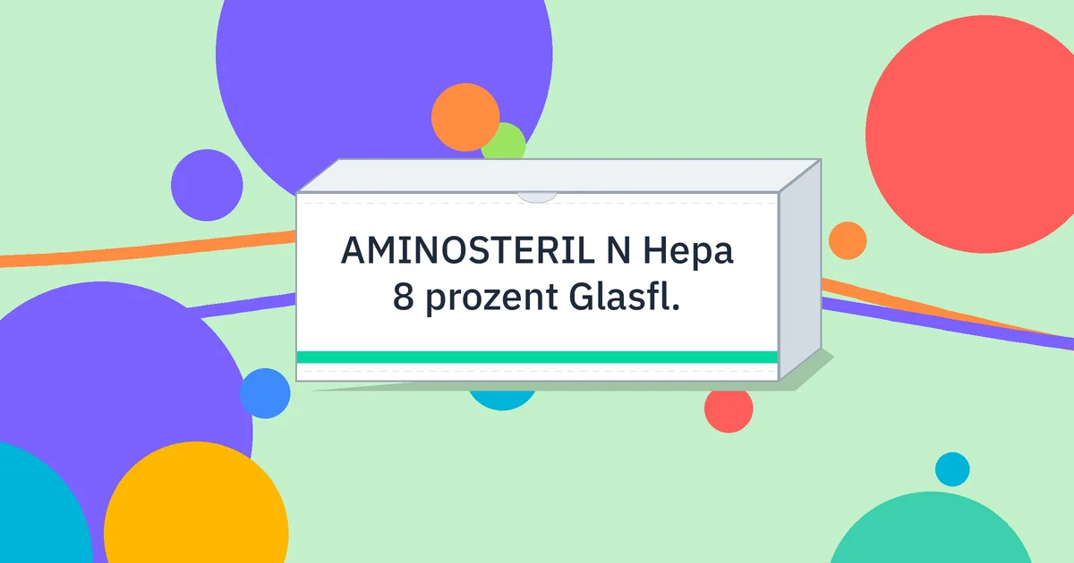 Symbolbild: Packung mit der Aufschrift AMINOSTERIL N Hepa 8 prozent Glasfl. (PZN 02765132) – Verfügbarkeit und Bezug in Apotheken in Frankfurt am Main