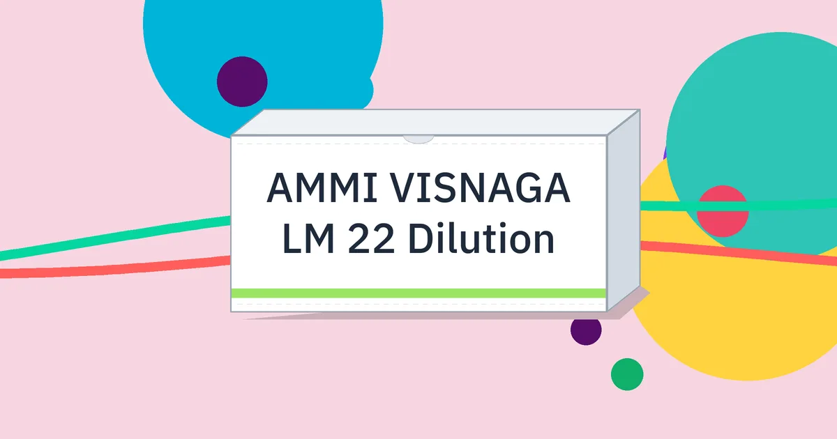 Symbolbild: Packung mit der Aufschrift AMMI VISNAGA LM 22 Dilution (PZN 12760325) – Verfügbarkeit und Bezug in Apotheken in Frankfurt am Main