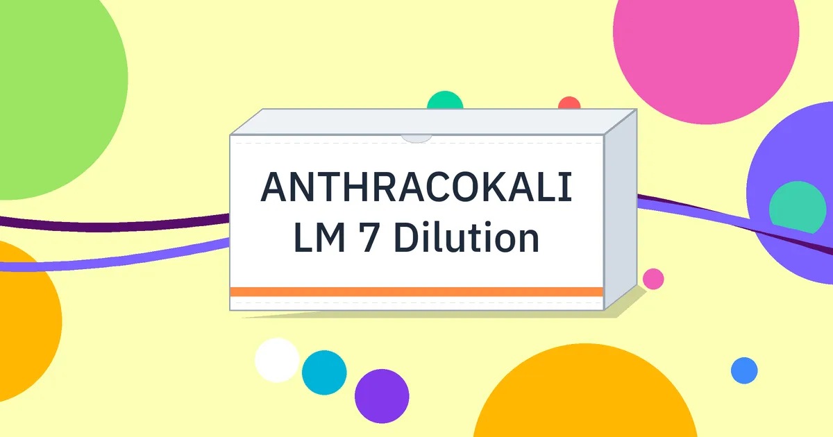 Symbolbild: Packung mit der Aufschrift ANTHRACOKALI LM 7 Dilution (PZN 13371175) – Verfügbarkeit und Bezug in Apotheken in Frankfurt am Main