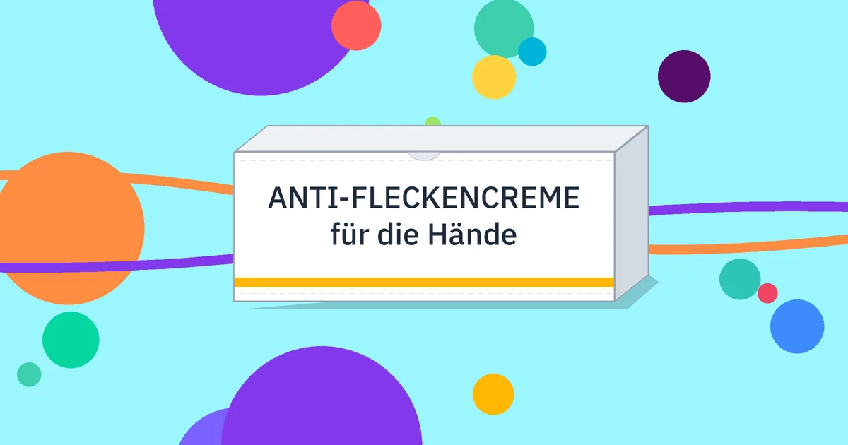 Symbolbild: Packung mit der Aufschrift ANTI-FLECKENCREME für die Hände (PZN 06898798) – Verfügbarkeit und Bezug in Apotheken in Frankfurt am Main