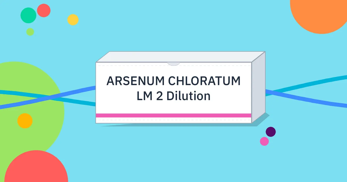 Symbolbild: Packung mit der Aufschrift ARSENUM CHLORATUM LM 2 Dilution (PZN 12771659) – Verfügbarkeit und Bezug in Apotheken in Frankfurt am Main