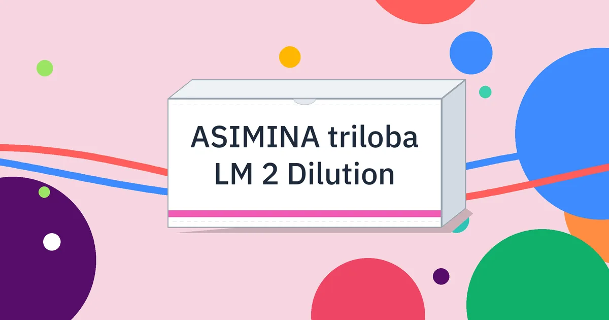 Symbolbild: Packung mit der Aufschrift ASIMINA triloba LM 2 Dilution (PZN 13401717) – Verfügbarkeit und Bezug in Apotheken in Frankfurt am Main