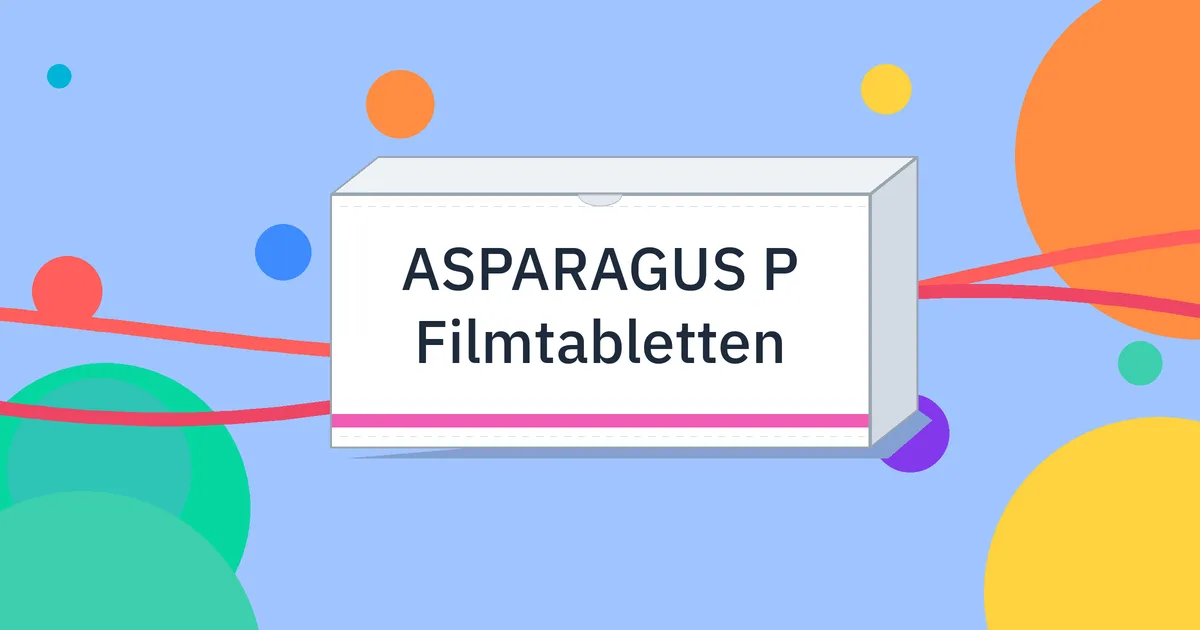 Symbolbild: Packung mit der Aufschrift ASPARAGUS P Filmtabletten (PZN 04765171) – Verfügbarkeit und Bezug in Apotheken in Frankfurt am Main