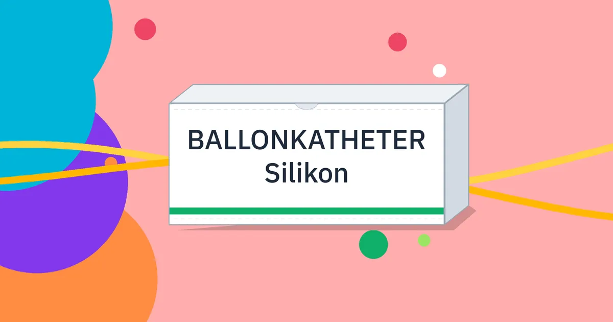 Symbolbild: Packung mit der Aufschrift BALLONKATHETER Silikon (PZN 06475187) – Verfügbarkeit und Bezug in Apotheken in Frankfurt am Main