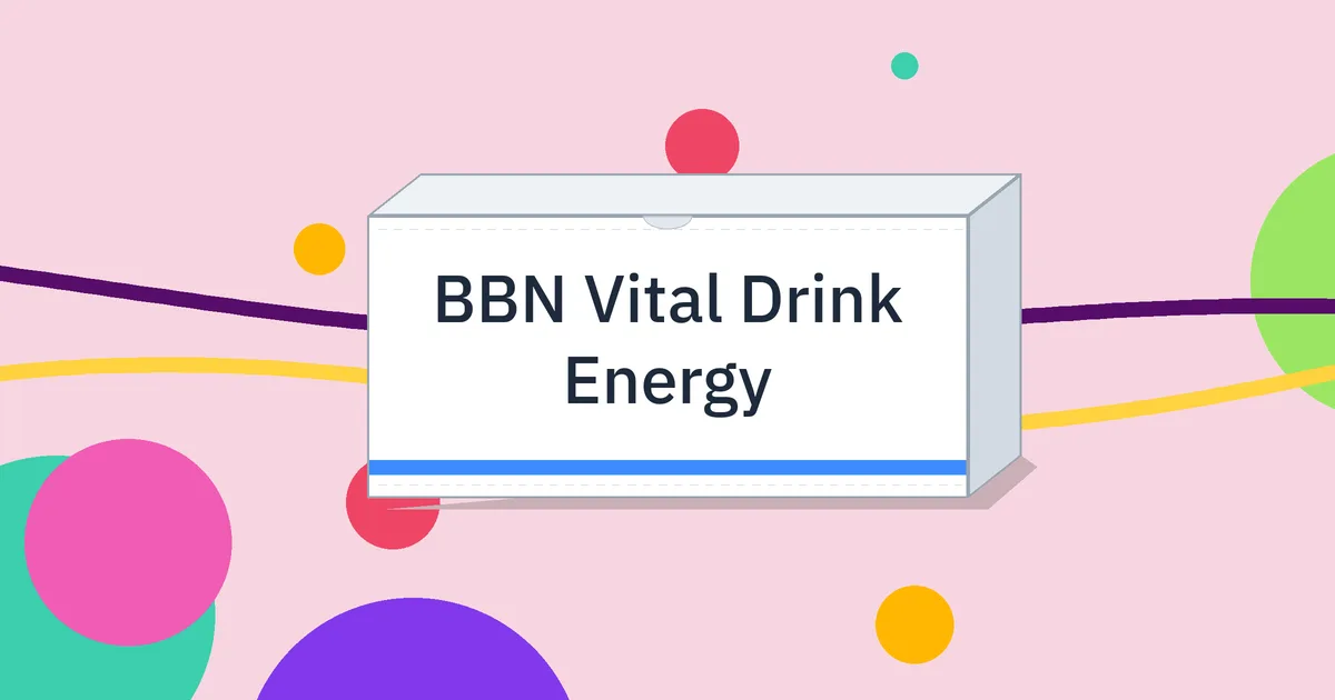 Symbolbild: Packung mit der Aufschrift BBN Vital Drink Energy (PZN 16760977) – Verfügbarkeit und Bezug in Apotheken in Frankfurt am Main