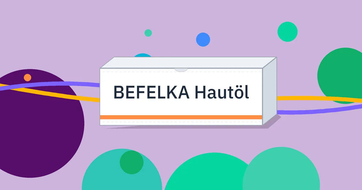 Symbolbild: Packung mit der Aufschrift BEFELKA Hautöl (PZN 02889650) – Verfügbarkeit und Bezug in Apotheken in Frankfurt am Main