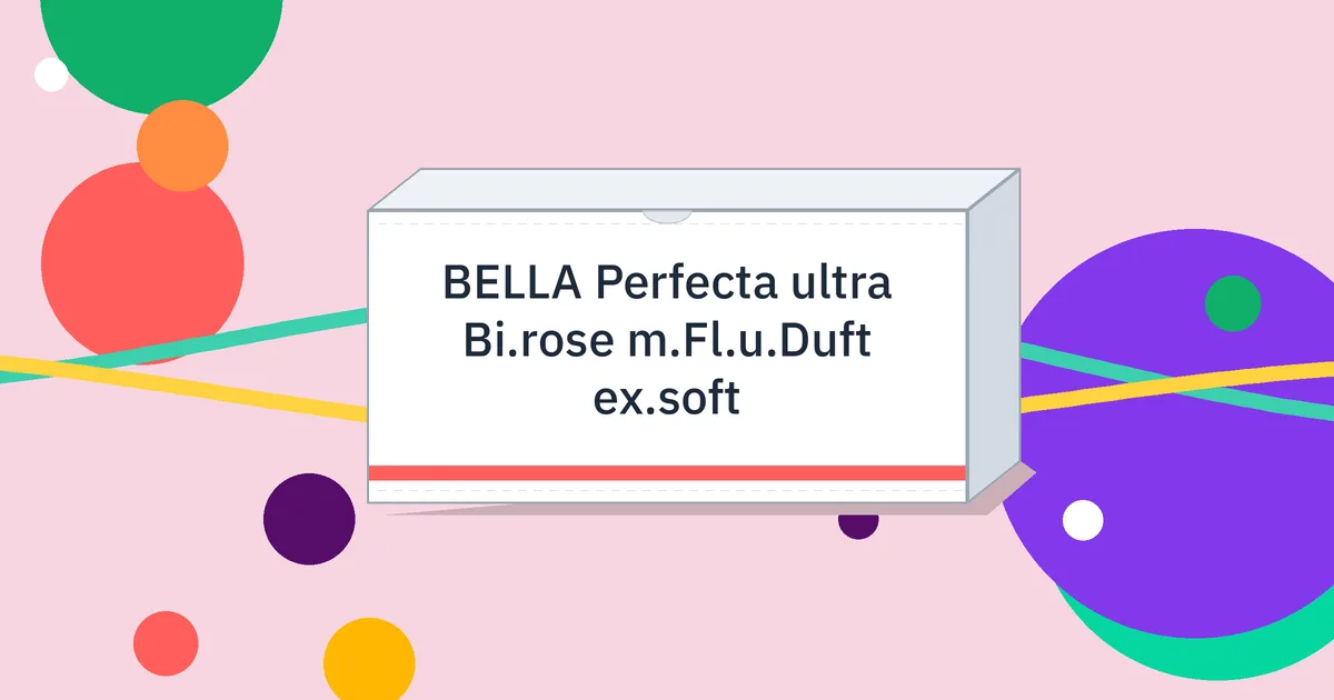 Symbolbild: Packung mit der Aufschrift BELLA Perfecta ultra Bi.rose m.Fl.u.Duft ex.soft (PZN 11276596) – Verfügbarkeit und Bezug in Apotheken in Frankfurt am Main