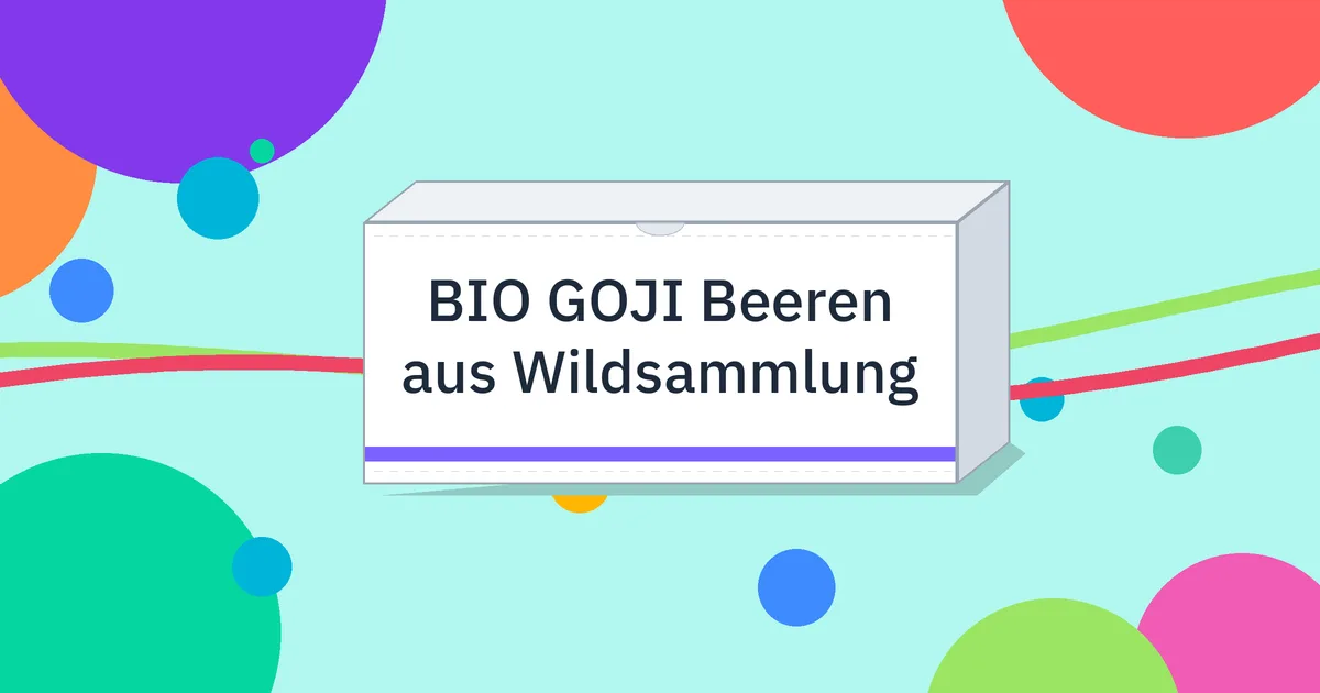 Symbolbild: Packung mit der Aufschrift BIO GOJI Beeren aus Wildsammlung (PZN 10009114) – Verfügbarkeit und Bezug in Apotheken in Frankfurt am Main