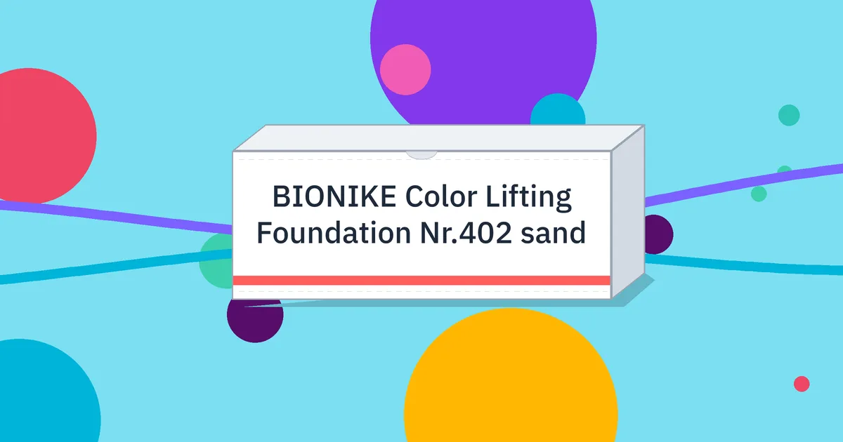 Symbolbild: Packung mit der Aufschrift BIONIKE Color Lifting Foundation Nr.402 sand (PZN 12606363) – Verfügbarkeit und Bezug in Apotheken in Frankfurt am Main