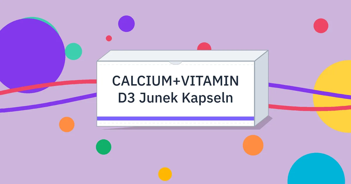 Symbolbild: Packung mit der Aufschrift CALCIUM+VITAMIN D3 Junek Kapseln (PZN 01643496) – Verfügbarkeit und Bezug in Apotheken in Frankfurt am Main