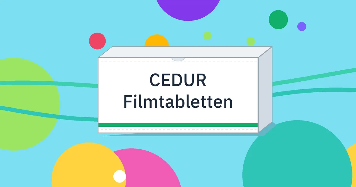 Symbolbild: Packung mit der Aufschrift CEDUR Filmtabletten (PZN 06196748) – Verfügbarkeit und Bezug in Apotheken in Frankfurt am Main