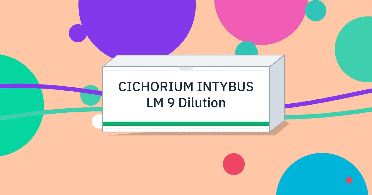 Symbolbild: Packung mit der Aufschrift CICHORIUM INTYBUS LM 9 Dilution (PZN 13445933) – Verfügbarkeit und Bezug in Apotheken in Frankfurt am Main