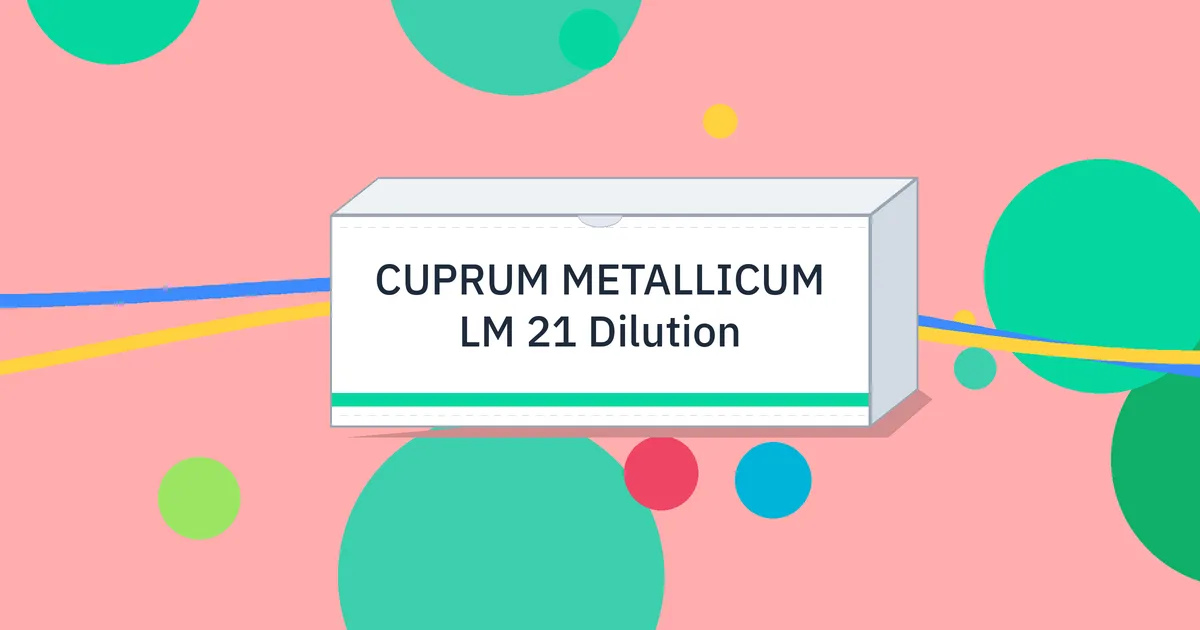 Symbolbild: Packung mit der Aufschrift CUPRUM METALLICUM LM 21 Dilution (PZN 12838234) – Verfügbarkeit und Bezug in Apotheken in Frankfurt am Main