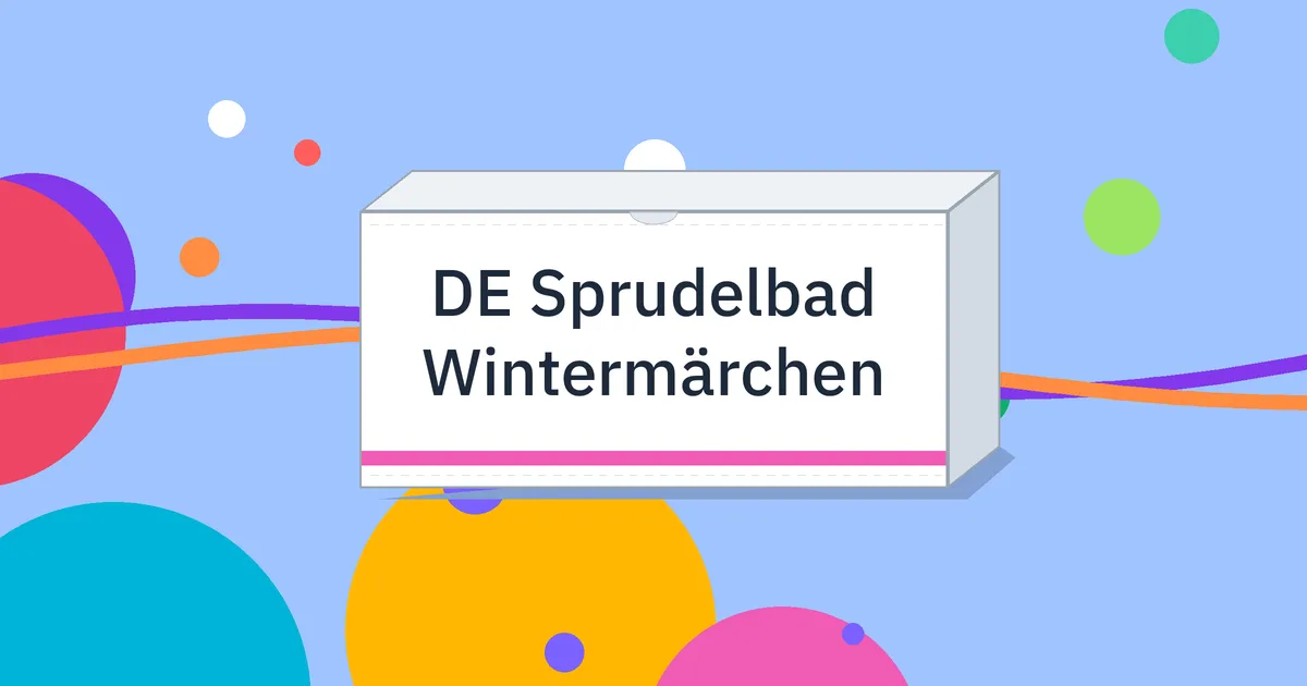 Symbolbild: Packung mit der Aufschrift DE Sprudelbad Wintermärchen (PZN 19379628) – Verfügbarkeit und Bezug in Apotheken in Frankfurt am Main