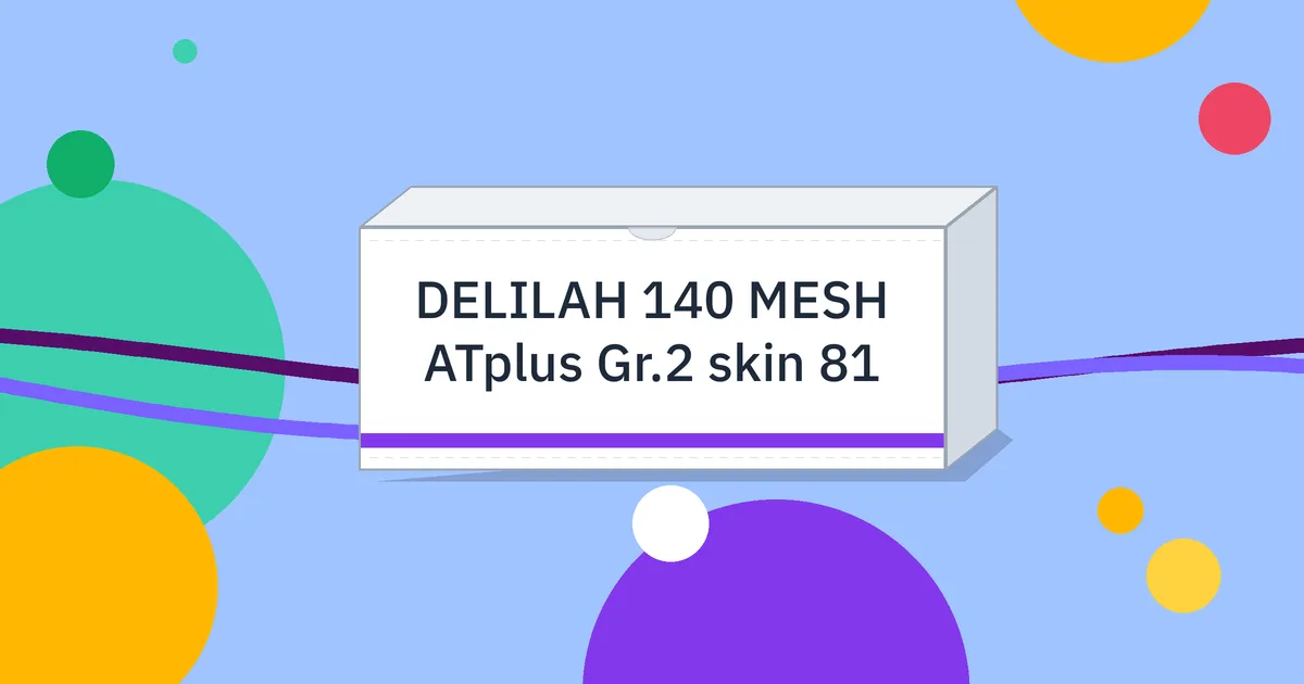 Symbolbild: Packung mit der Aufschrift DELILAH 140 MESH ATplus Gr.2 skin 81 (PZN 13850303) – Verfügbarkeit und Bezug in Apotheken in Frankfurt am Main
