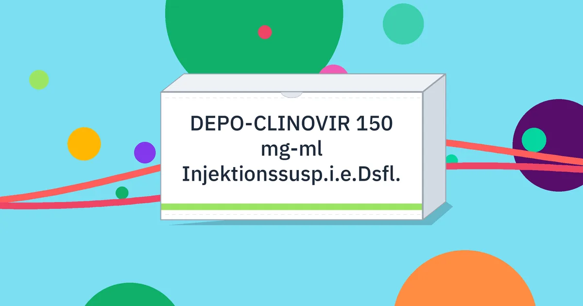 Symbolbild: Packung mit der Aufschrift DEPO-CLINOVIR 150 mg-ml Injektionssusp.i.e.Dsfl. (PZN 10839057) – Verfügbarkeit und Bezug in Apotheken in Frankfurt am Main