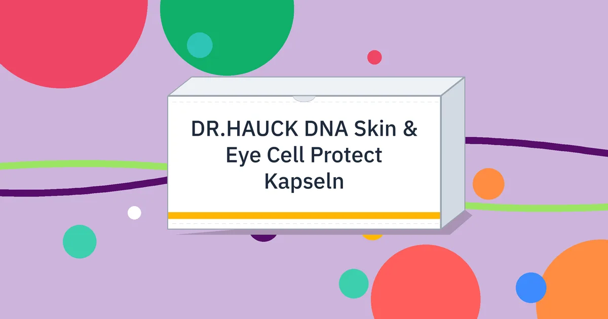 Symbolbild: Packung mit der Aufschrift DR.HAUCK DNA Skin & Eye Cell Protect Kapseln (PZN 18782440) – Verfügbarkeit und Bezug in Apotheken in Frankfurt am Main