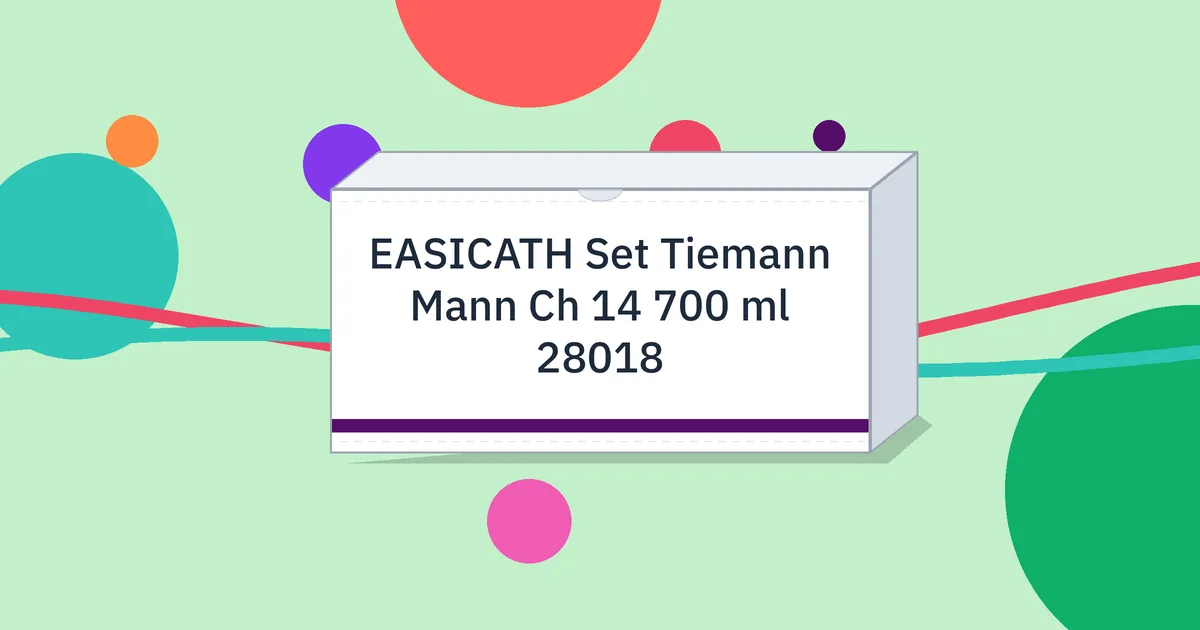Symbolbild: Packung mit der Aufschrift EASICATH Set Tiemann Mann Ch 14 700 ml 28018 (PZN 01586462) – Verfügbarkeit und Bezug in Apotheken in Frankfurt am Main