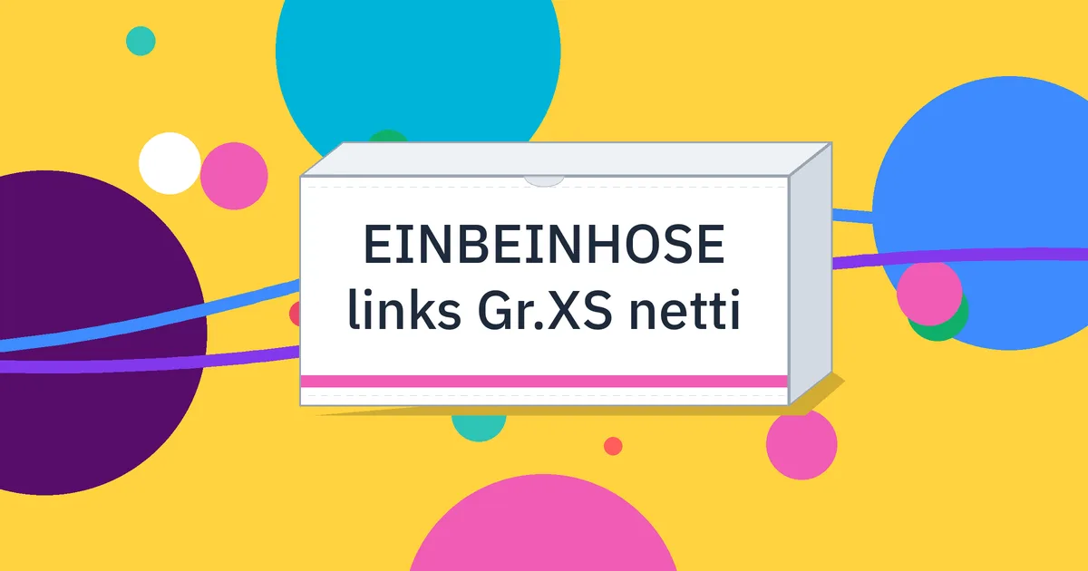 Symbolbild: Packung mit der Aufschrift EINBEINHOSE links Gr.XS netti (PZN 09396399) – Verfügbarkeit und Bezug in Apotheken in Frankfurt am Main