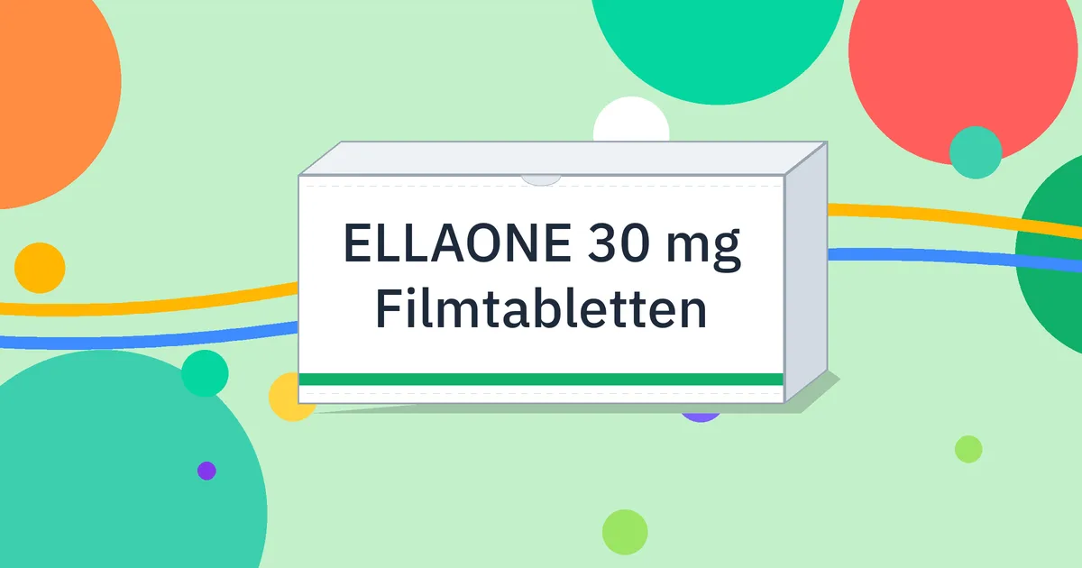 Symbolbild: Packung mit der Aufschrift ELLAONE 30 mg Filmtabletten (PZN 15331116) – Verfügbarkeit und Bezug in Apotheken in Frankfurt am Main