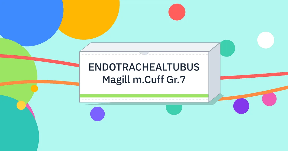 Symbolbild: Packung mit der Aufschrift ENDOTRACHEALTUBUS Magill m.Cuff Gr.7 (PZN 02860037) – Verfügbarkeit und Bezug in Apotheken in Frankfurt am Main