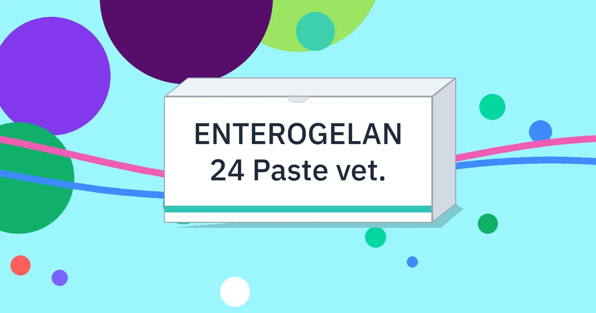 Symbolbild: Packung mit der Aufschrift ENTEROGELAN 24 Paste vet. (PZN 05355357) – Verfügbarkeit und Bezug in Apotheken in Frankfurt am Main