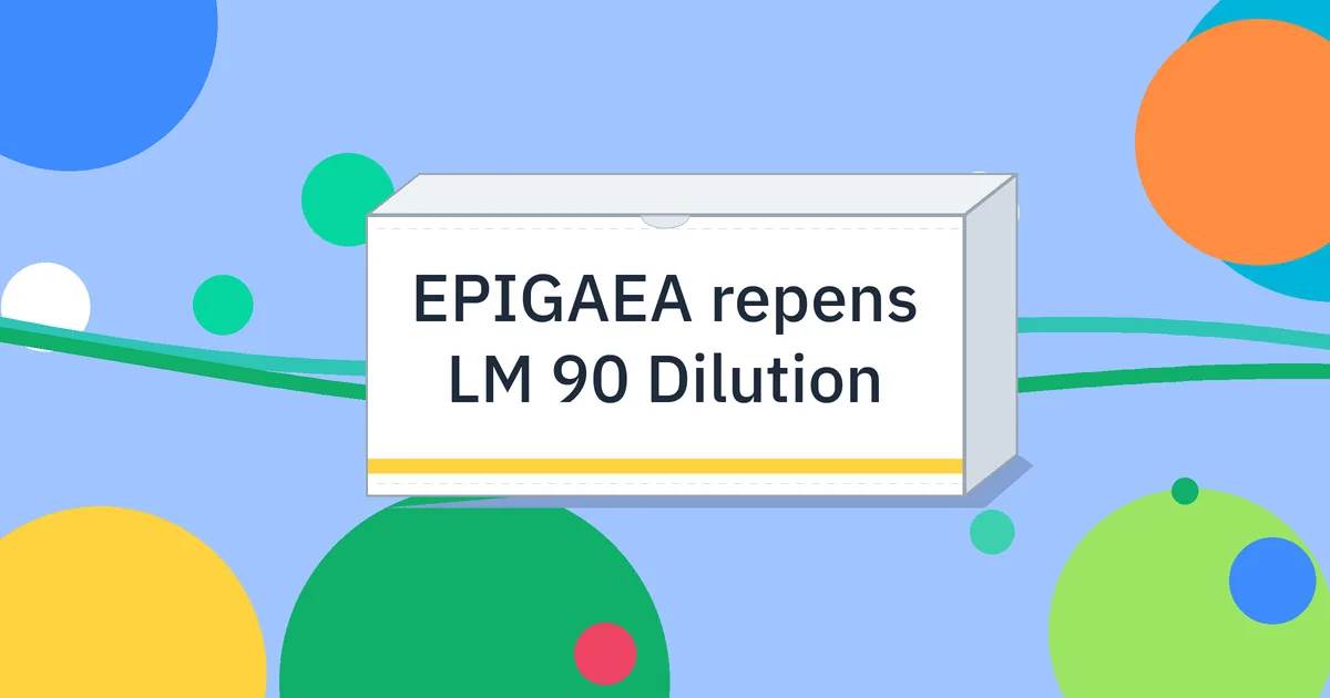 Symbolbild: Packung mit der Aufschrift EPIGAEA repens LM 90 Dilution (PZN 13471907) – Verfügbarkeit und Bezug in Apotheken in Frankfurt am Main